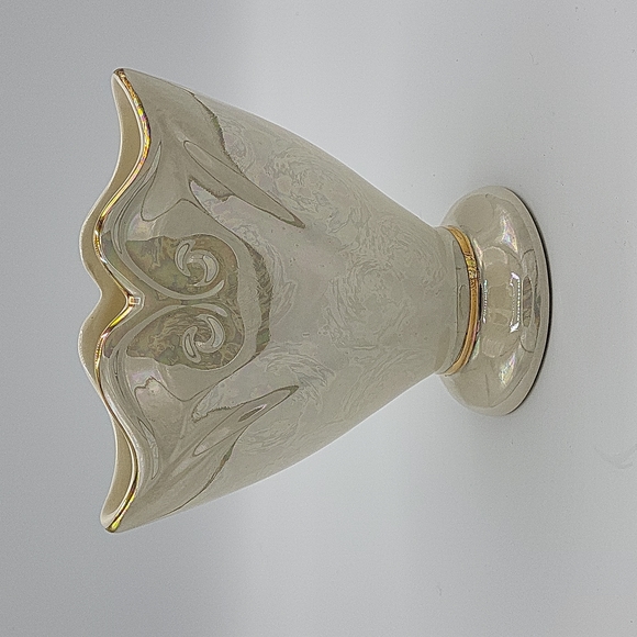 Lusterware | Accents | Vintage Lusterware Pearl Vase With Gold Trim ...